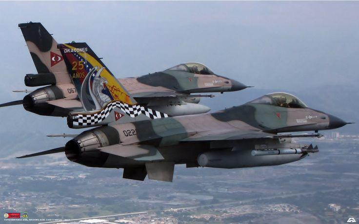 2 οπλισμένα F-16 της Αεροπορίας της Βενεζουέλας πραγματοποίησαν ...